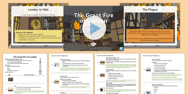 The Great Fire of London KS2 Assembly Pack (teacher made)