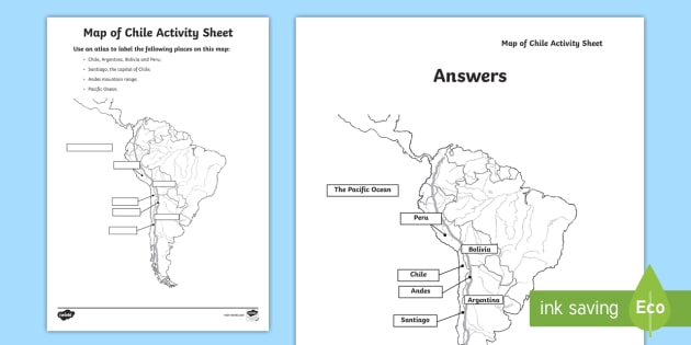 All about Chile Worksheet (teacher made)