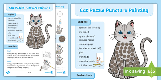 Puzzle Puncture Paintings | twinkl.com.au