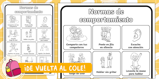 Reglas Del Saln Normas De Clase Reglas De Clase Normas Del Aula