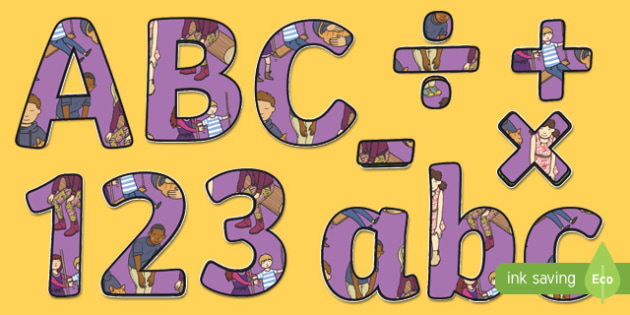 Touch Display Lettering (teacher made)