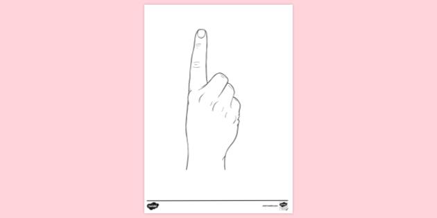 FREE! - A Finger Colouring Sheet (teacher made)