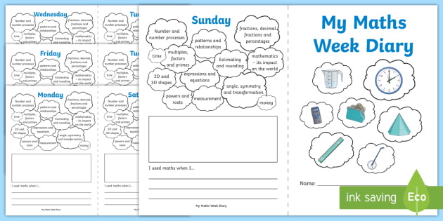 CfE Second Level Maths Week Scotland Daily Maths Diary