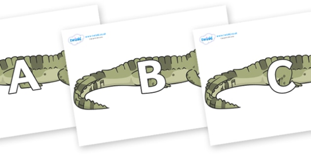 FREE! - A-Z Alphabet on Crocodiles (teacher made)