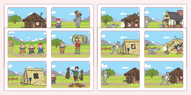 Three Little Pigs Story Board 3 Little Pigs And The Big Bad Wolf Felt