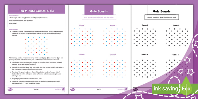 Ten Minute Games: Gale (Teacher-Made)