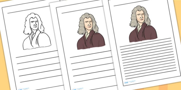 FREE! - Isaac Newton Writing Frames - isaac newton, writing frames, writing