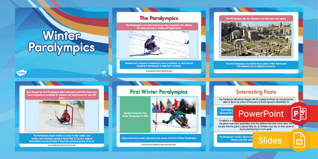 Winter Paralympic Games PowerPoint & Google Slides