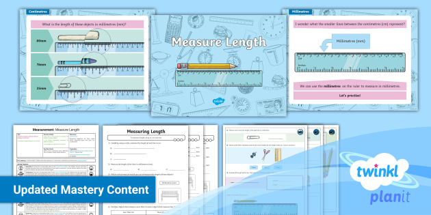 Y3 Lengths m, cm and mm PlanIt Maths Lesson 1 (teacher made)
