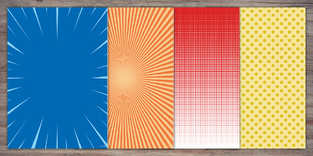 Superhero Background Patterns | Twinkl Party (teacher made)