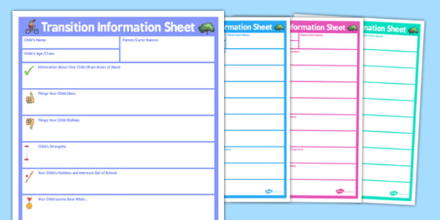 SEN Parent Transition Information Sheet Secondary - transition