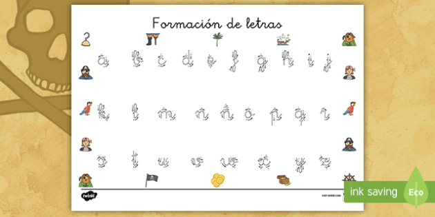 Tapiz de formación de letras: Los piratas (teacher made)