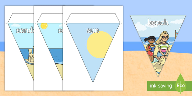 Seaside Bunting (teacher made)