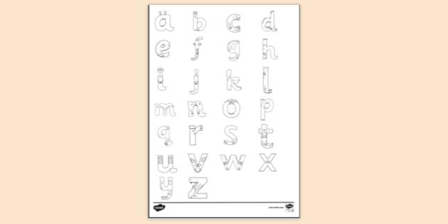 FREE! - Alphabet Colouring Page | Colouring Sheets