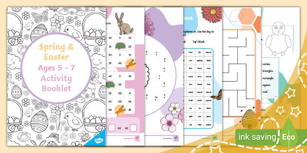 Spring and Easter Activity Booklet (Ages 5 - 7)
