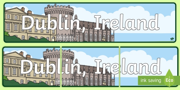Dublin, Republic of Ireland Banner (teacher made)