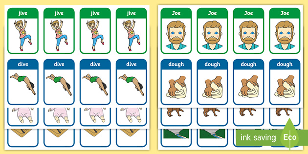 /j/ vs /d/ Minimal Pair Snap Cards (teacher made)
