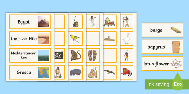 Ancient Egyptian Fairy Tale Word Cards (teacher made)