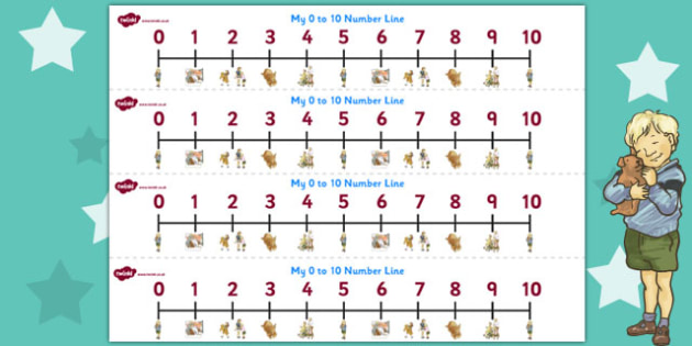 FREE! - Number Lines 0-10 to Support Teaching on Dogger