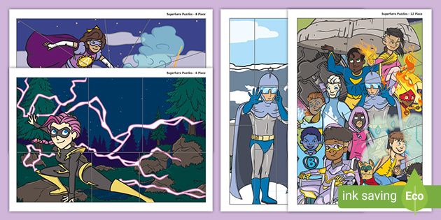 Superhero Puzzles (teacher made)