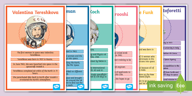 Women in Space Posters | CfE First Level Resources | Twinkl