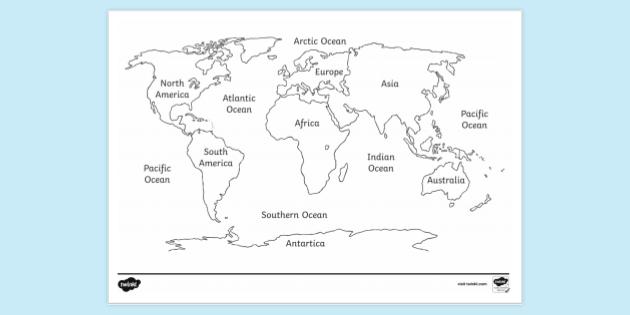 FREE! - Map Colouring Page | Colouring Sheets (teacher made)