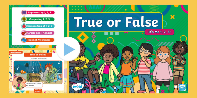 👉 EYFS Maths True or False PowerPoint: It's Me 1, 2, 3!
