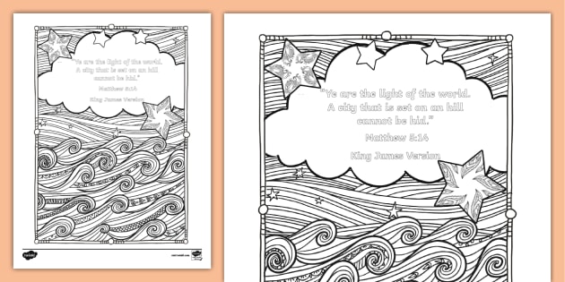 matthew 5 9 coloring page