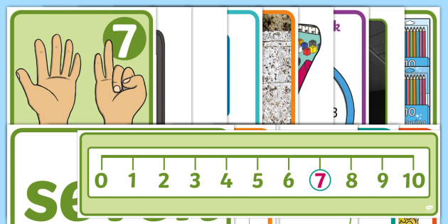 All about the Number '7' Display Pack (teacher made)