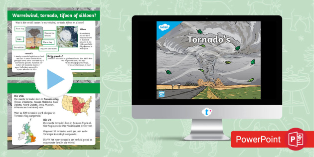 Natuurrampe Tornado's PowerPoint (teacher made)