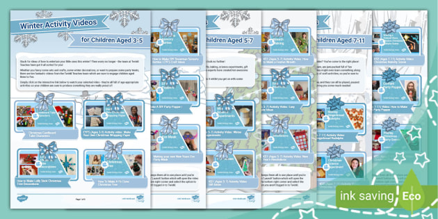 FREE! - Winter Activity Videos for Children (teacher made)