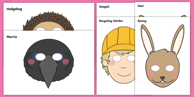 The Messy Magpie Role-Play Masks