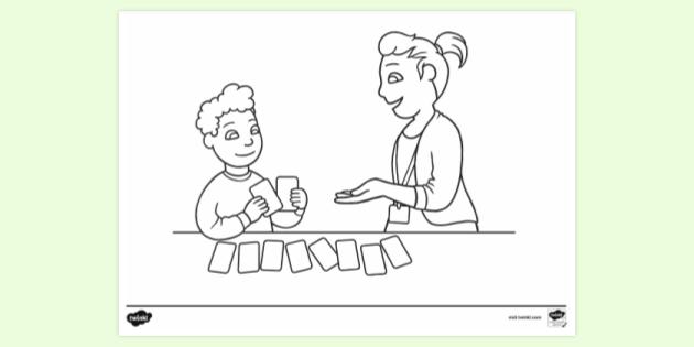 FREE! - Matching Game Colouring | Colouring Sheet