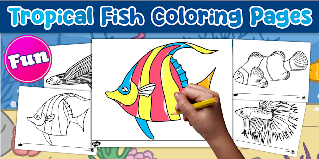 fish coloring pages easy