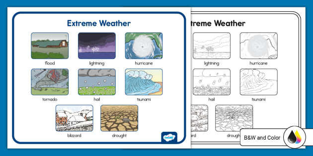 Extreme Weather Worksheets