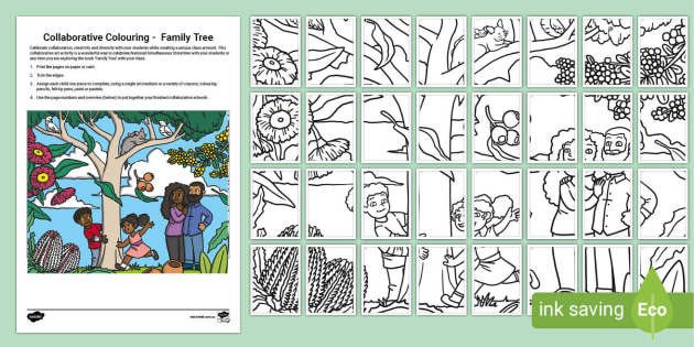 Collaborative Art Project to Support Teaching on Family Tree