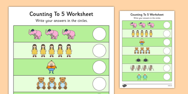 Nursery Rhyme Themed Counting To 5 Worksheet teacher Made 