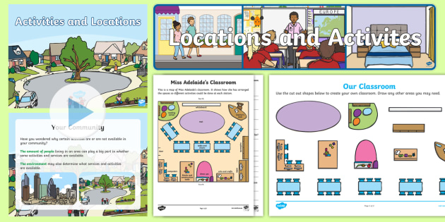Locations and Activities - Our School Lesson Pack