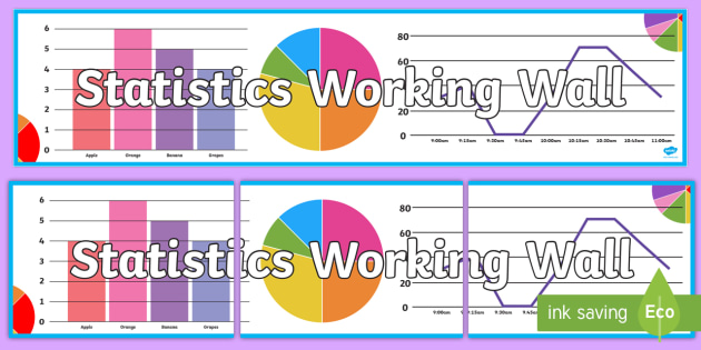UKS2 Statistics Working Wall Display Banner (teacher made)