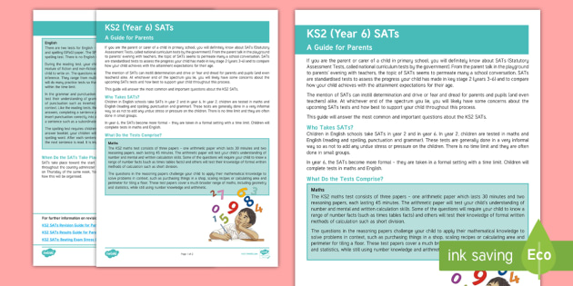 Year 6 SATs: Parents' Guide