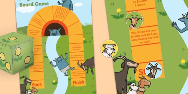 Billy Goats Gruff Board Game (teacher made)
