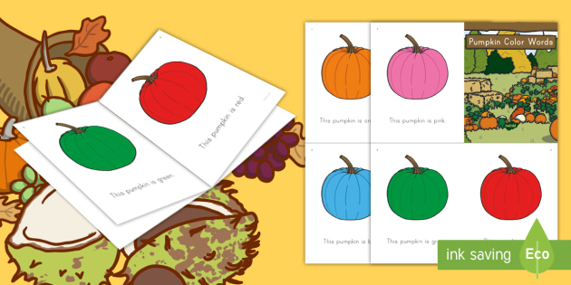 Pumpkin Color Words Early Emergent Reader | Twinkl