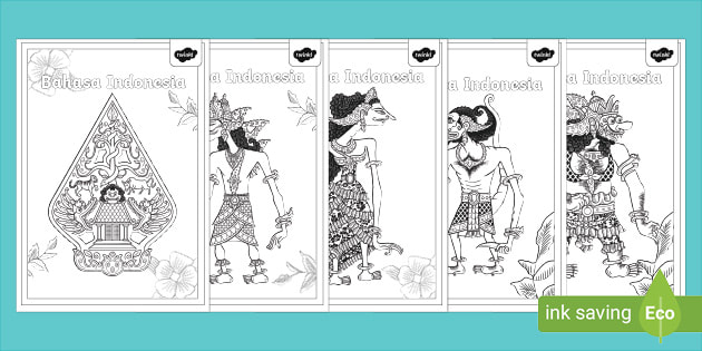 Indonesian Wayang Book Cover Pack Indonesian (teacher made)