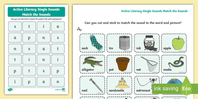 SATPIN Phonics Cut & Stick Activity - Fun Teaching Resource