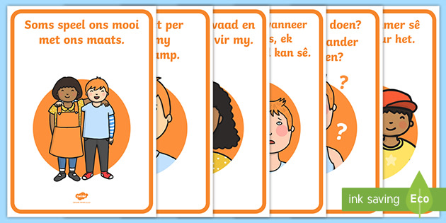 FREE! - Om Kwaad te Wees Vertoon Plakkate (teacher made)