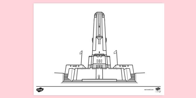 FREE! - War Memorial Colouring Sheets | Colouring Pages