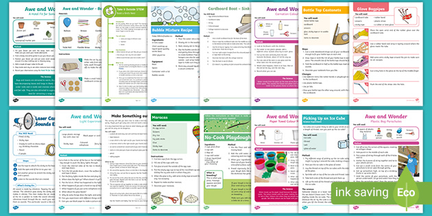 F-2 Home Learning School Closure Science Experiments Pack