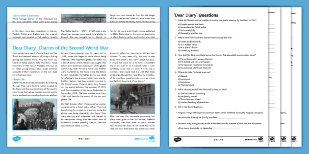 Second World War Comprehensions | twinkl.co.uk