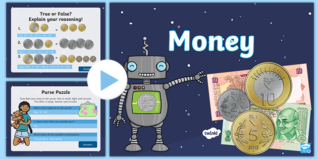 Indian Money PowerPoint: Maths Mystery (teacher made)