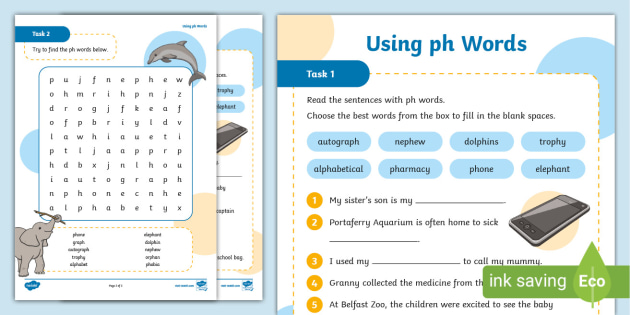 ‘ph’ Phonics Activity Sheets | KS1 Resources